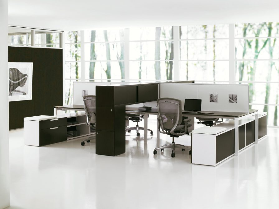 Workstations - Semi-Enclosed Workstations - Allwest Furnishings Edmonton