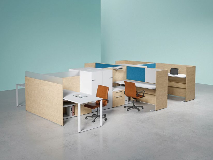 Workstations - Semi-Enclosed Workstations - Allwest Furnishings Edmonton