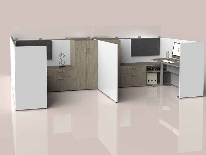 Workstations - Enclosed Workstation - Allwest Furnishings Edmonton