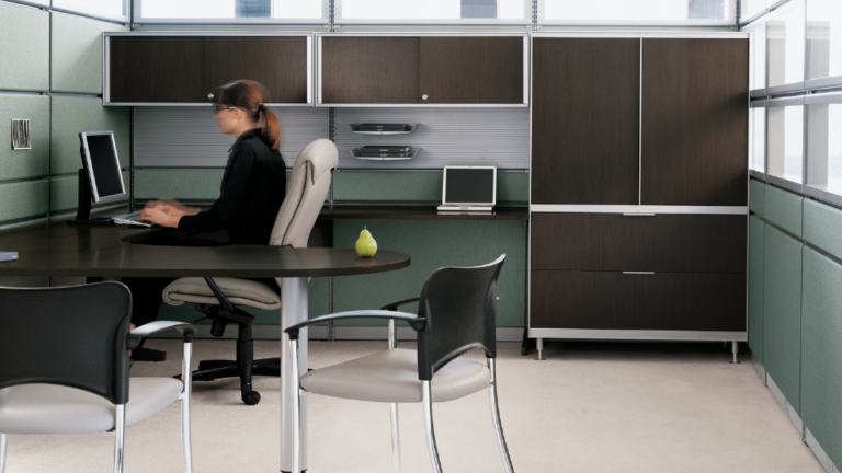 Workstations - Enclosed Workstation - Allwest Furnishings Edmonton